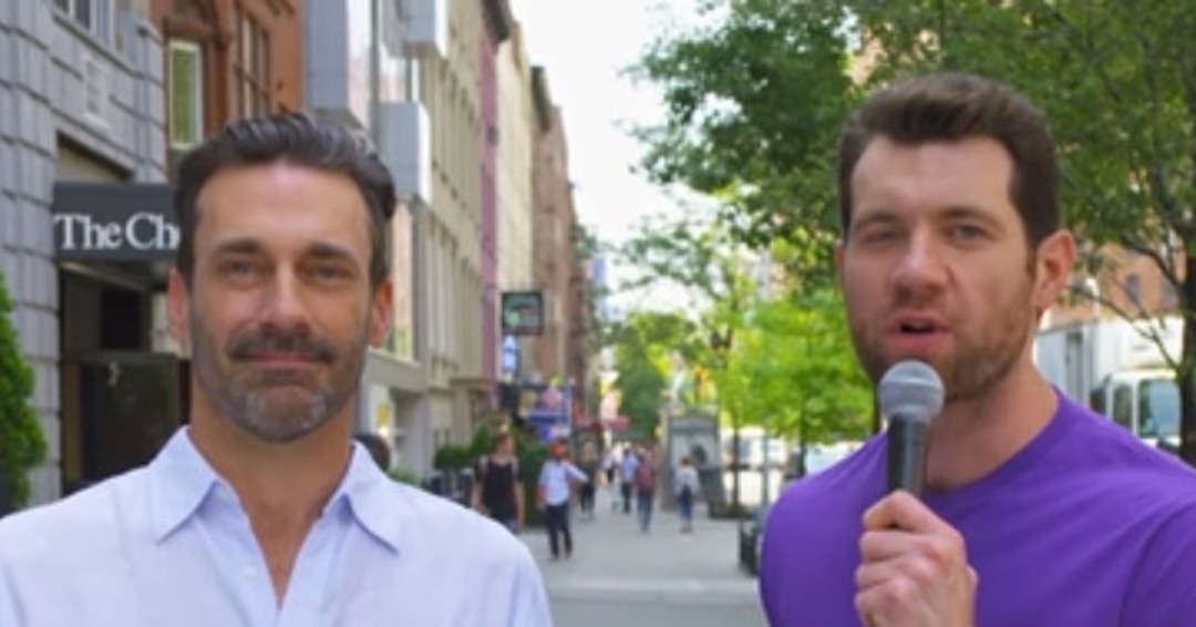Would You Have A Threesome With Jon Hamm And Billy Eichner E Online